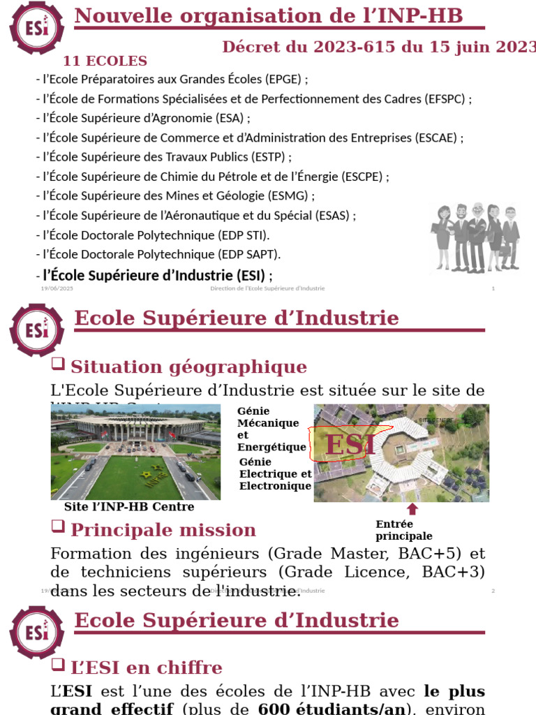 Inscription ESI 2025 : Cursus et Débouchés | PDF | Informatique ...