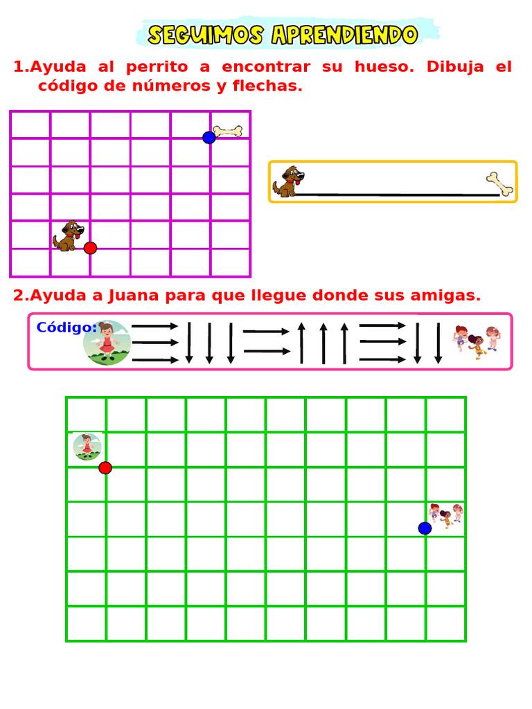 Ficha 19 Nos Desplazamos Con El Código de Flechas | PDF