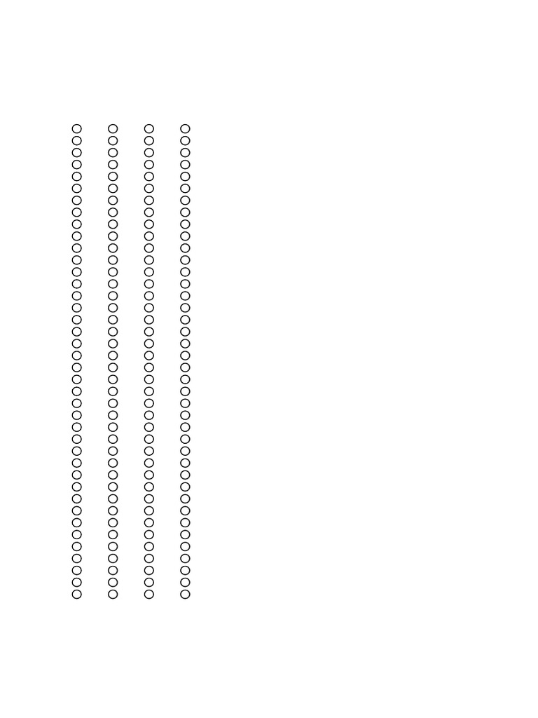 IGCSE MCQ Answer Sheet 40 Questions | PDF