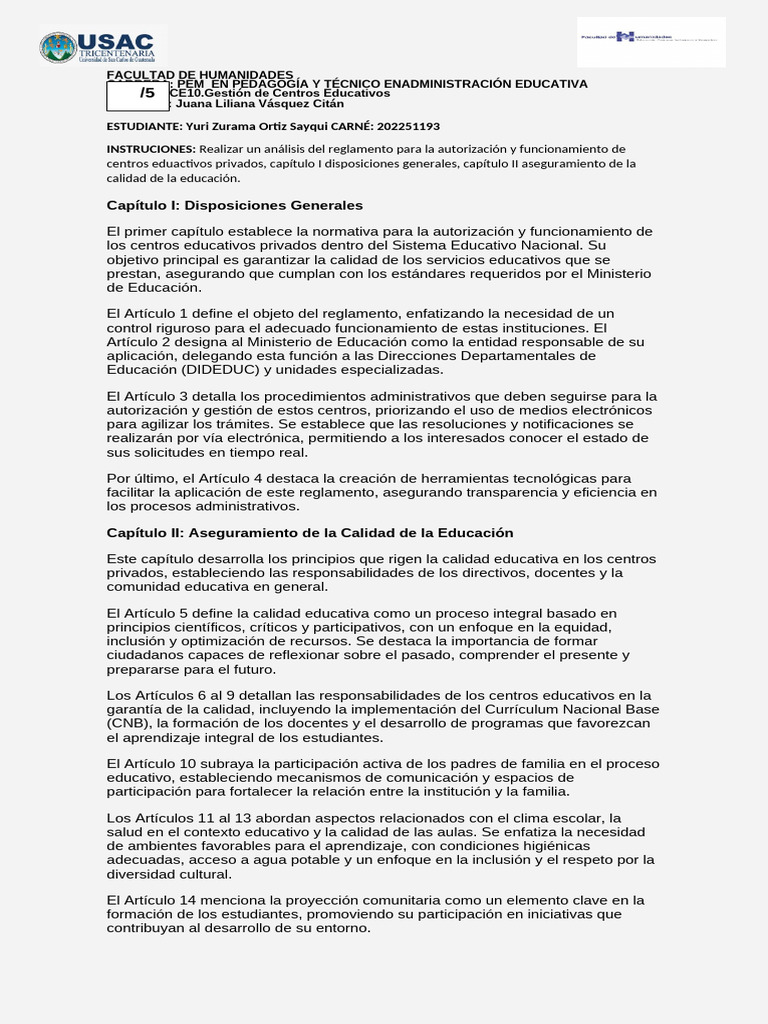 1 Pacial Gestión de Centros Educativos | PDF | Evaluación | Inclusión (Educación)