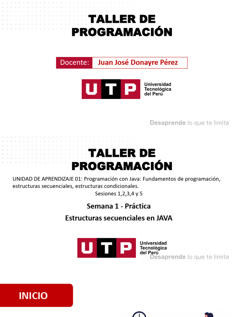 Semana 1 - Práctica (Secuenciales) | PDF | Java (lenguaje de programación) | Variable (informática)