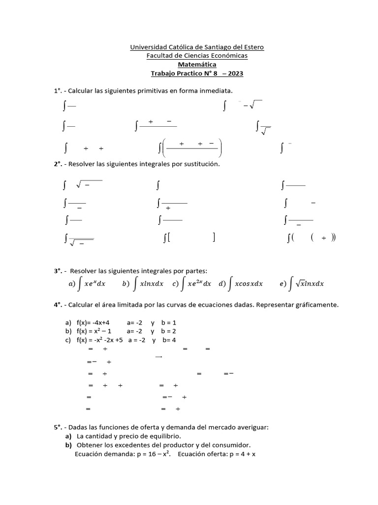 Practico 8 | PDF | Excedente económico | Oferta (economía)