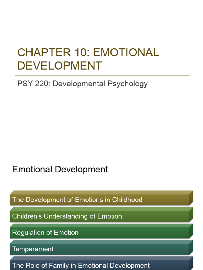 Understanding Childhood Emotional Development | PDF | Temperament ...