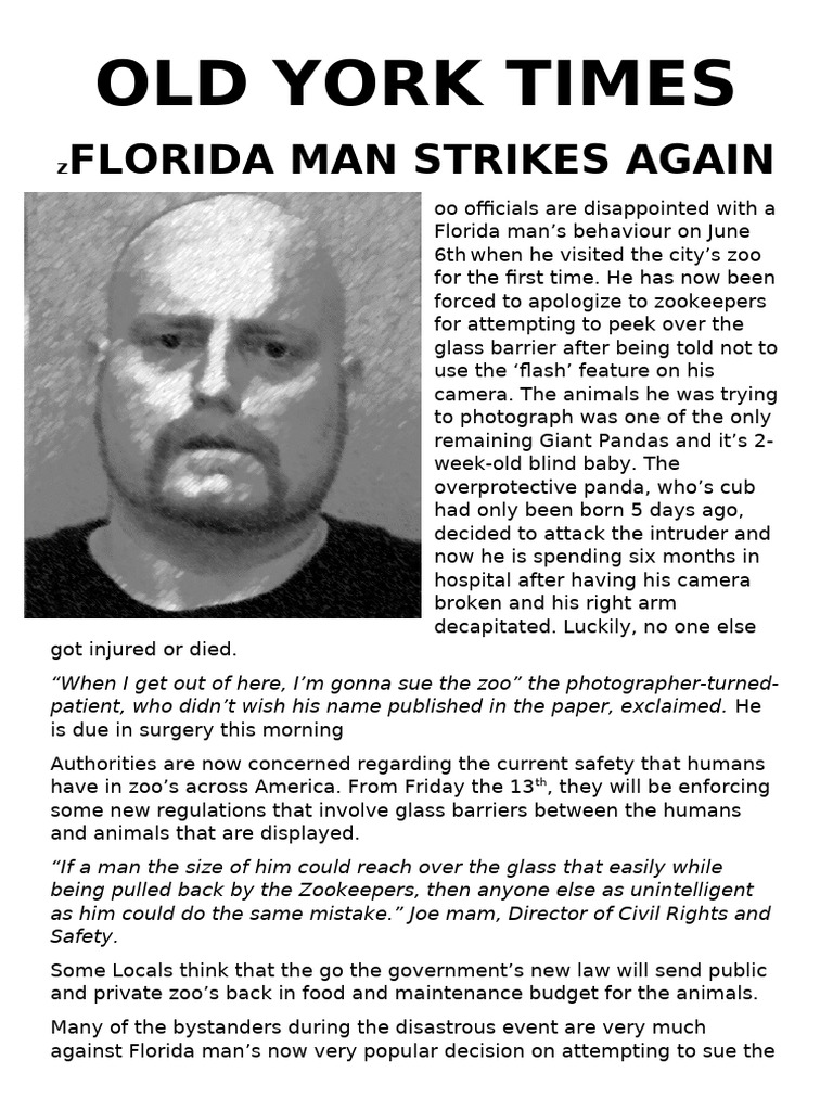 Florida Man News Report | PDF
