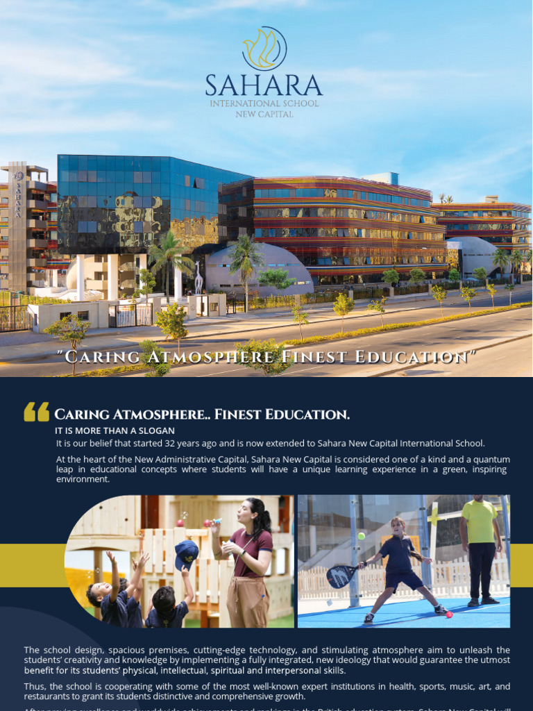 Sahara International School New Capital | PDF | Schools | Learning