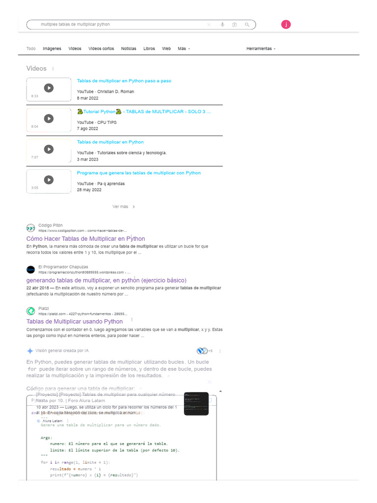 Multiples Tablas De Multiplicar Python Buscar Con Google Pdf