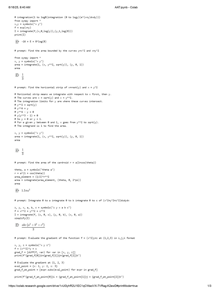 AAT - Ipynb - Colab | PDF | Divergence | Operator Theory