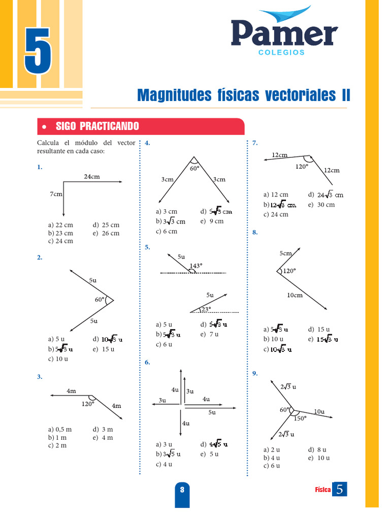SEM 5_Magnitudes Físicas Vectoriales II_S5 | PDF