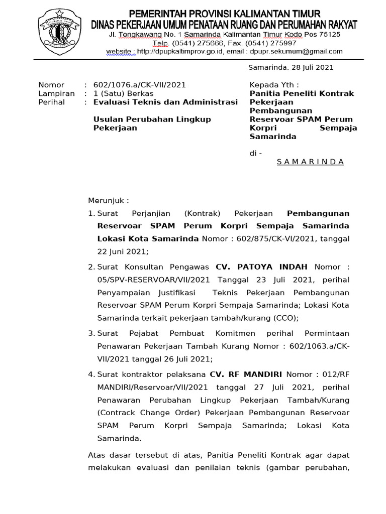 PPK Kepada Peneliti Kontrak (PPK) | PDF