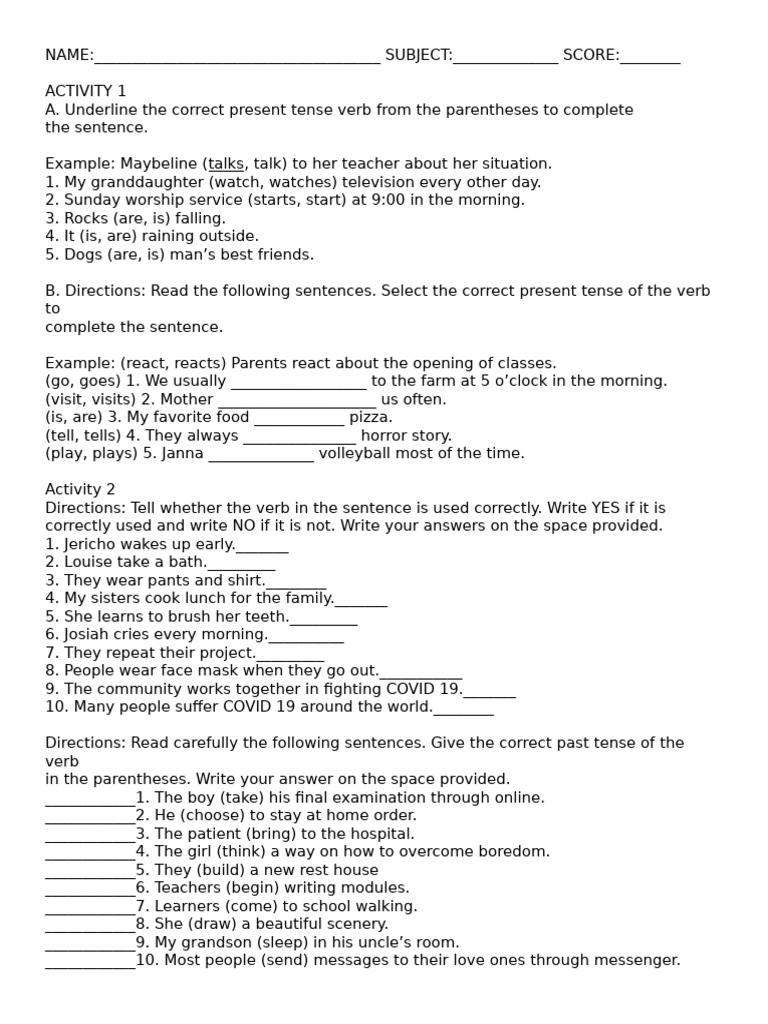Summative Test Mix Subject | PDF