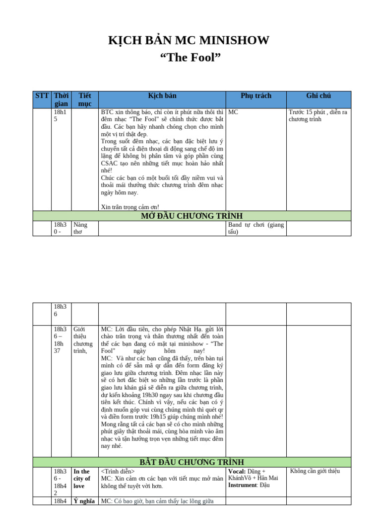 Script MC | PDF