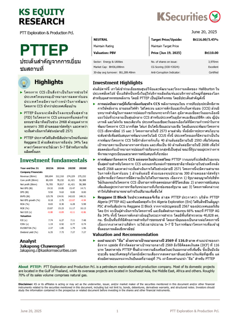 News Flag Pttep T Sa 7p | PDF