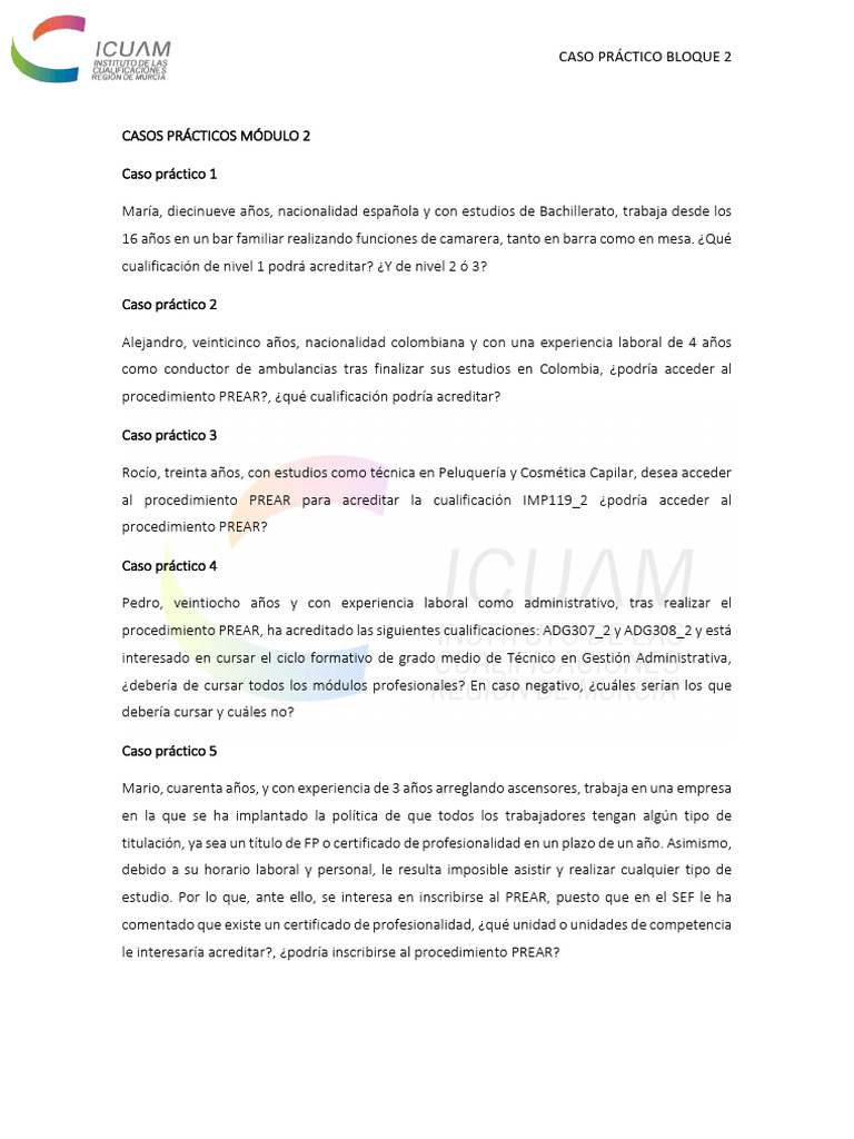 Caso Práctico Módulo2 | PDF