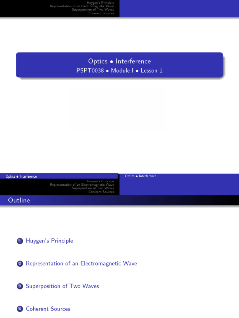 Interference of Light | PDF | Waves | Diffraction