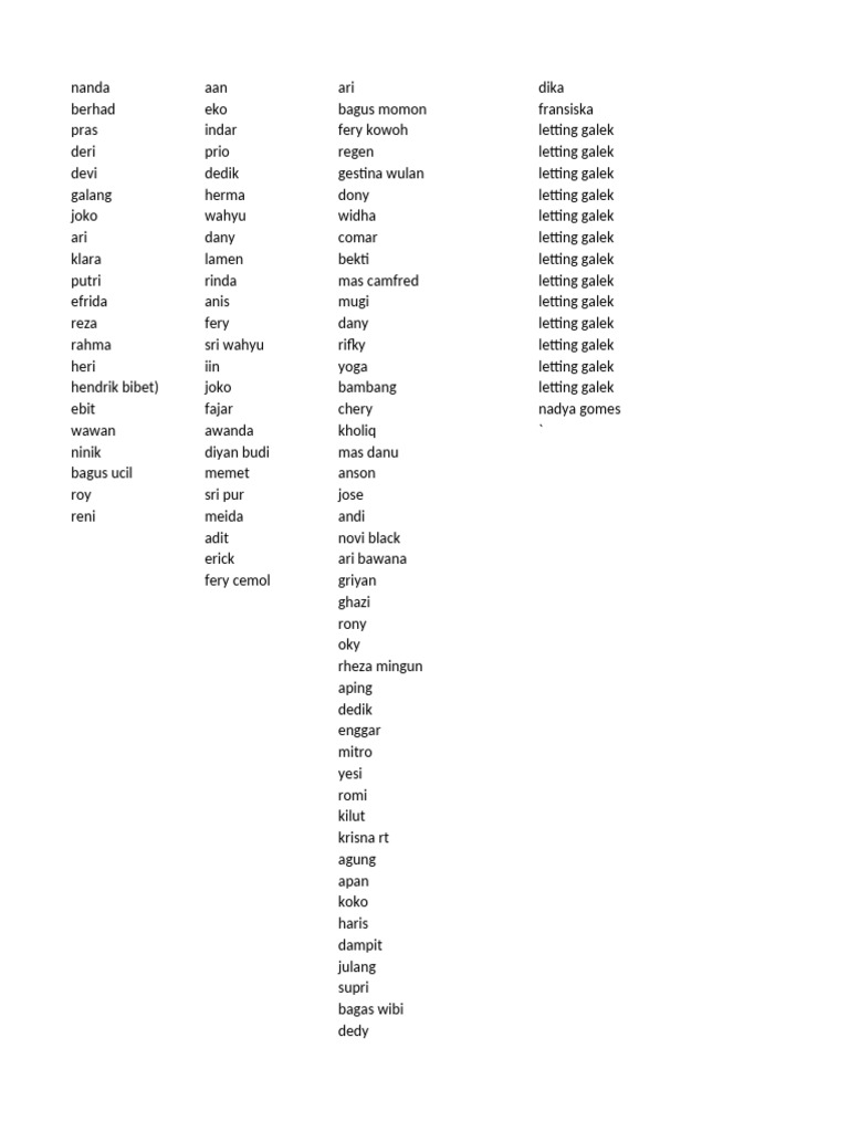 Undangan Galek | PDF