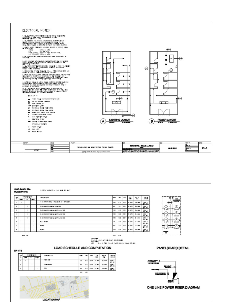 Electricalplan DC BLP Rosario | PDF