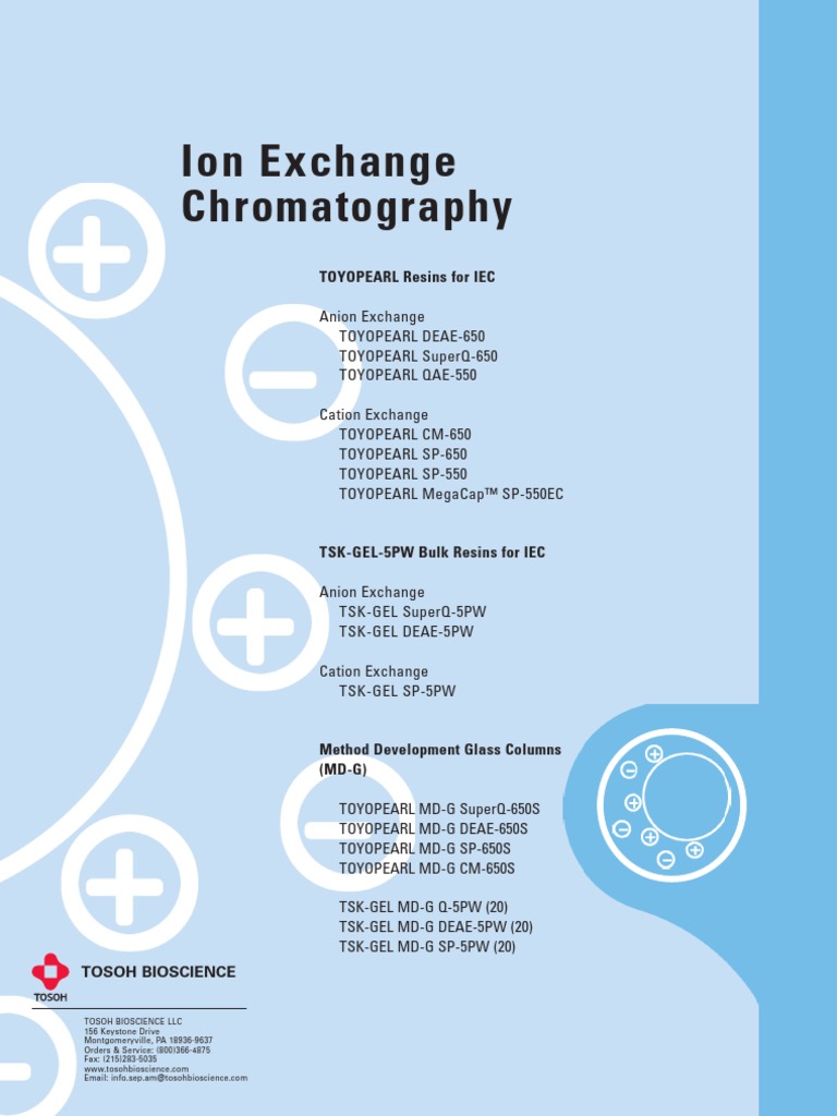 Tosoh Biosciences 2003 | PDF | Chromatography | Ion Exchange