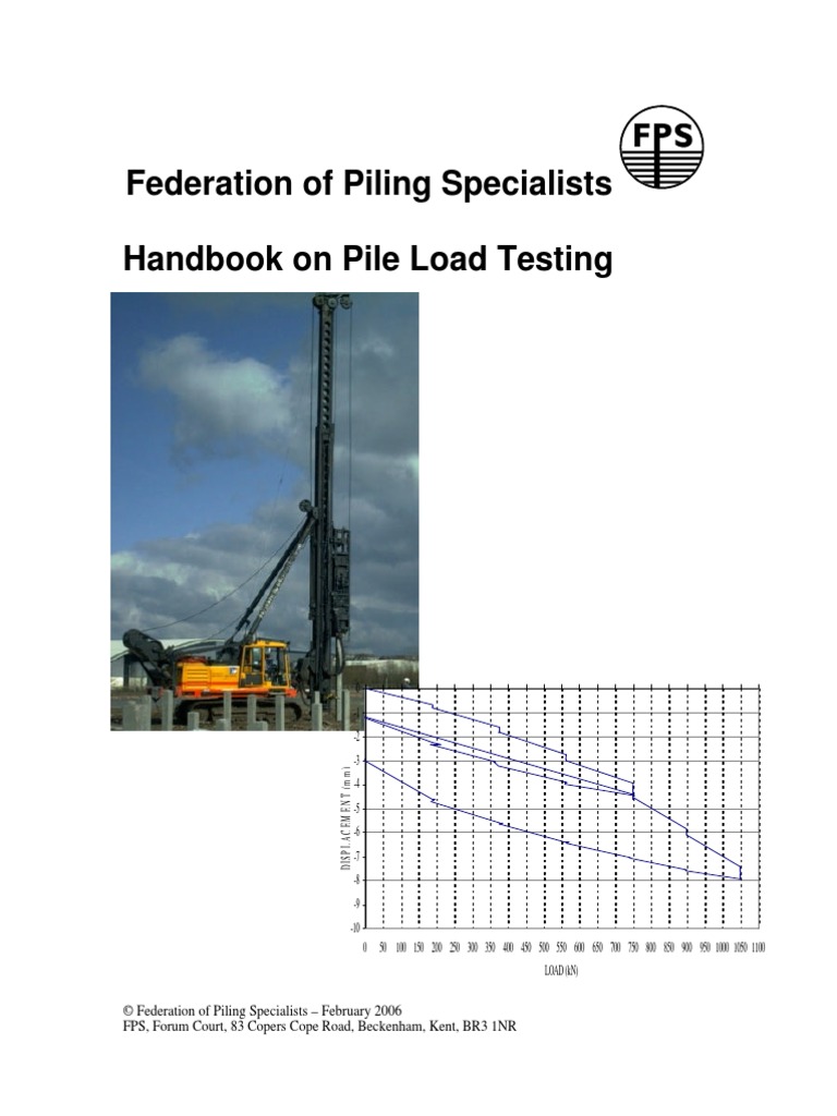 Piles Load Testing Handbook | PDF | Deep Foundation | Structural Load