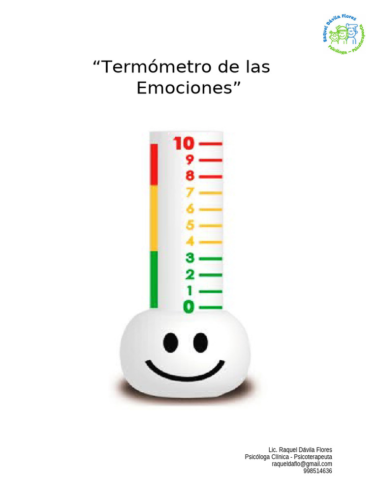 Termómetro Emocional para Niños | PDF