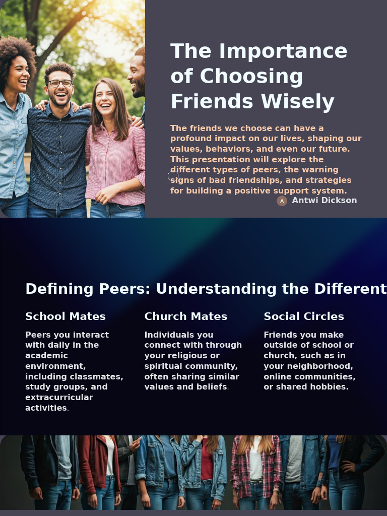 Choosing Friends Wisely for Growth | PDF | Mentorship | Personal ...