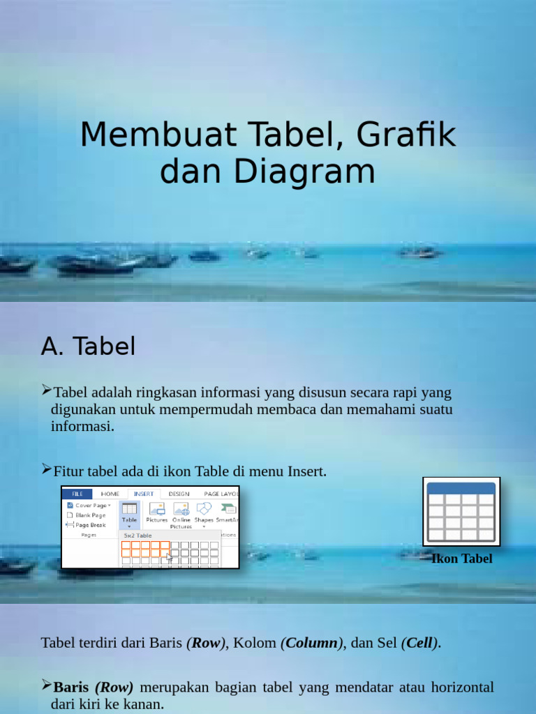 Cara Membuat Tabel dan Grafik di Word | PDF