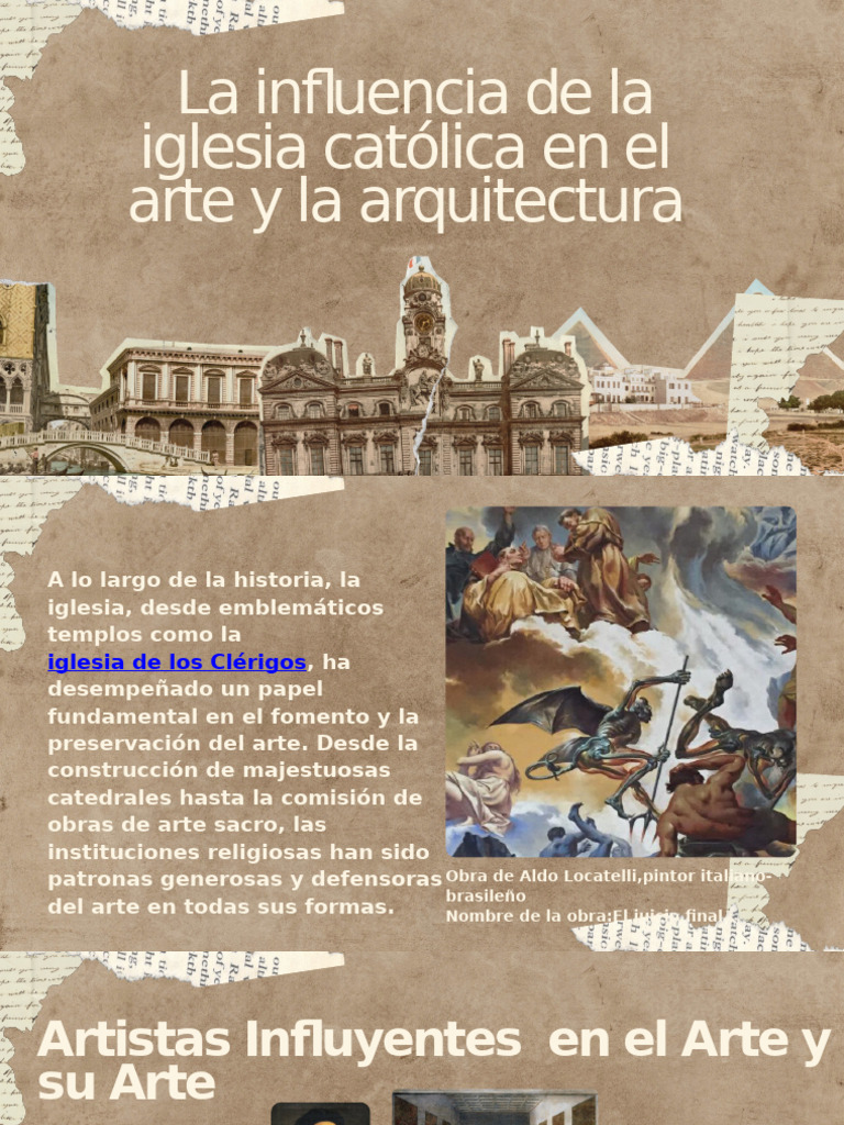 La Influencua de La Iglesia Católica en El Arte y La Arquitectura ...