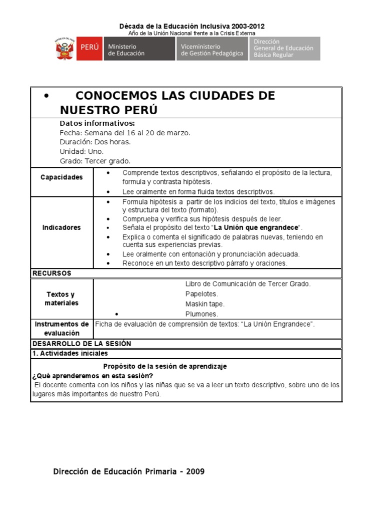 Formato de Sesion de Clase Primaria Sofia Minedu | PDF | Lectura ... Formato de Sesion de Clase Primaria Sofia Minedu | PDF | Lectura ...