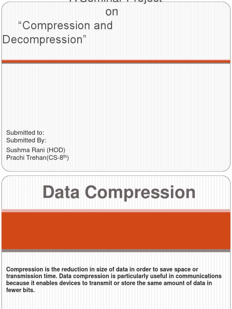 Data Compression Pdf Data Compression Algorithms
