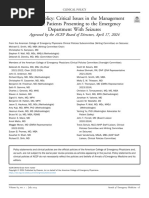 Guidelines for Acute Behavioural Disturbance | PDF | Emergency ...