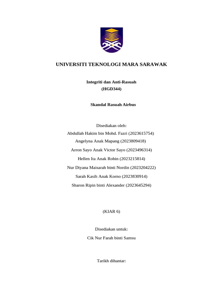 HGD344 KIAR6 Skandal Rasuah Airbus | PDF