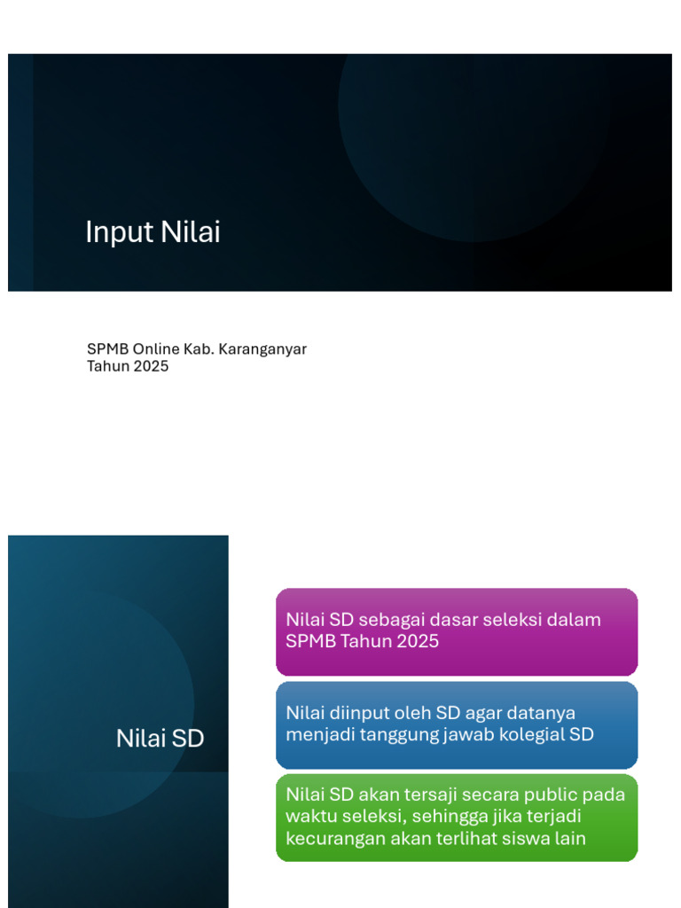 PPDB Karanyanyar Input Nilai | PDF