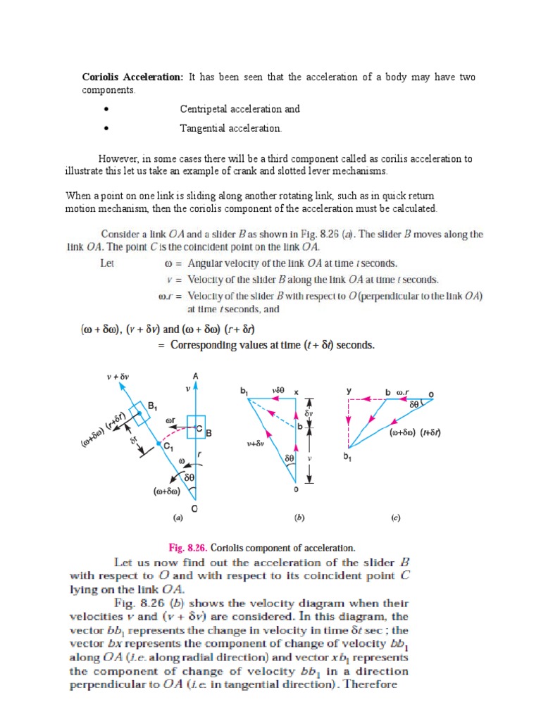 Coriolis Acceleration | PDF | Science & Mathematics