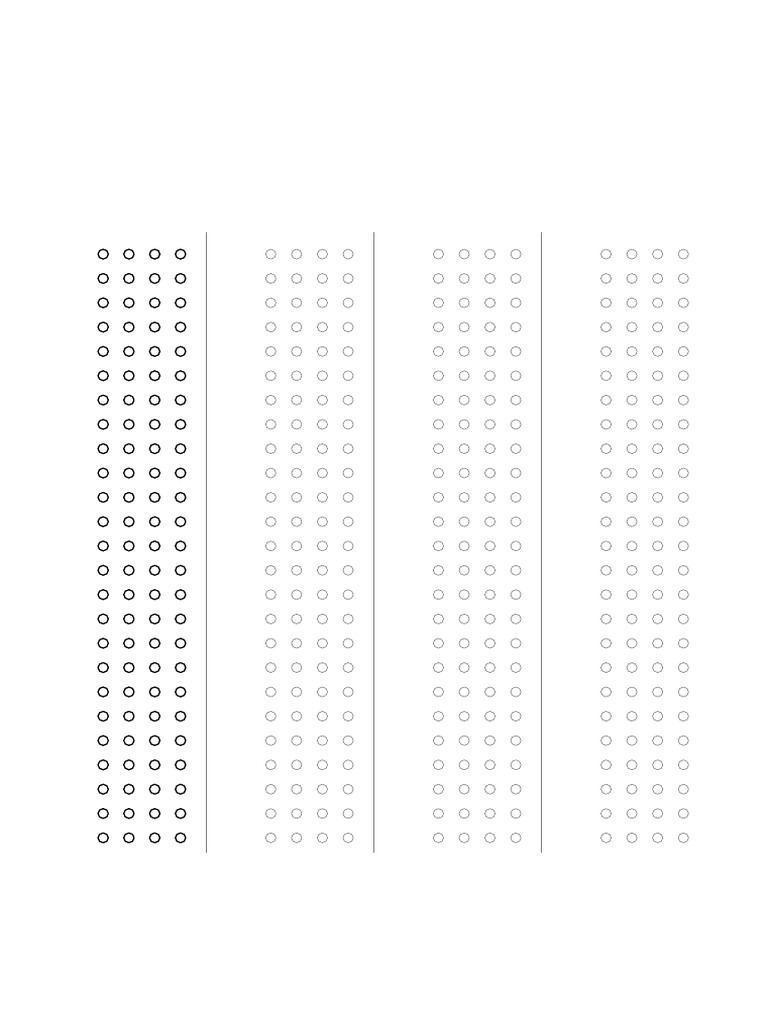 MPSC OMR Sheet Adarsh With Lines | PDF | Optical Character Recognition | Office Equipment