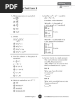 Topic 4 - Assessment Form A - Answer Key | PDF | Mathematical Relations ...