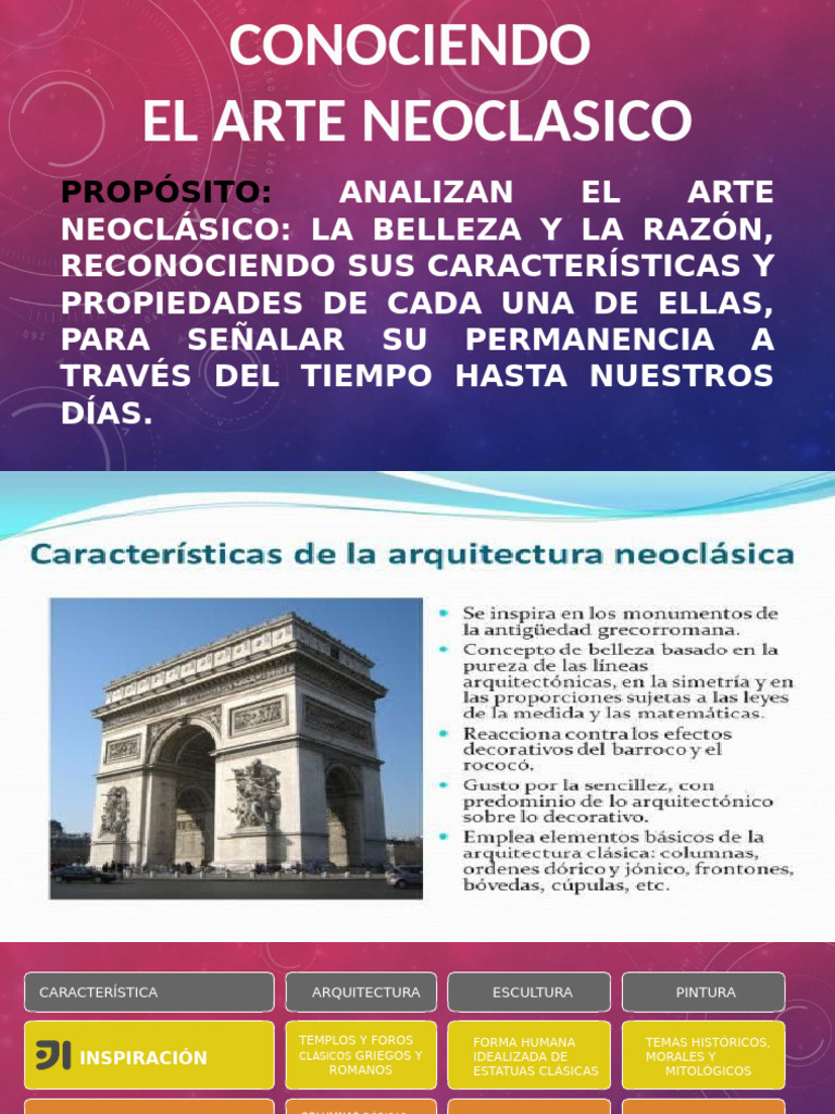 Características del Arte Neoclásico | PDF | Las artes | Arte occidental