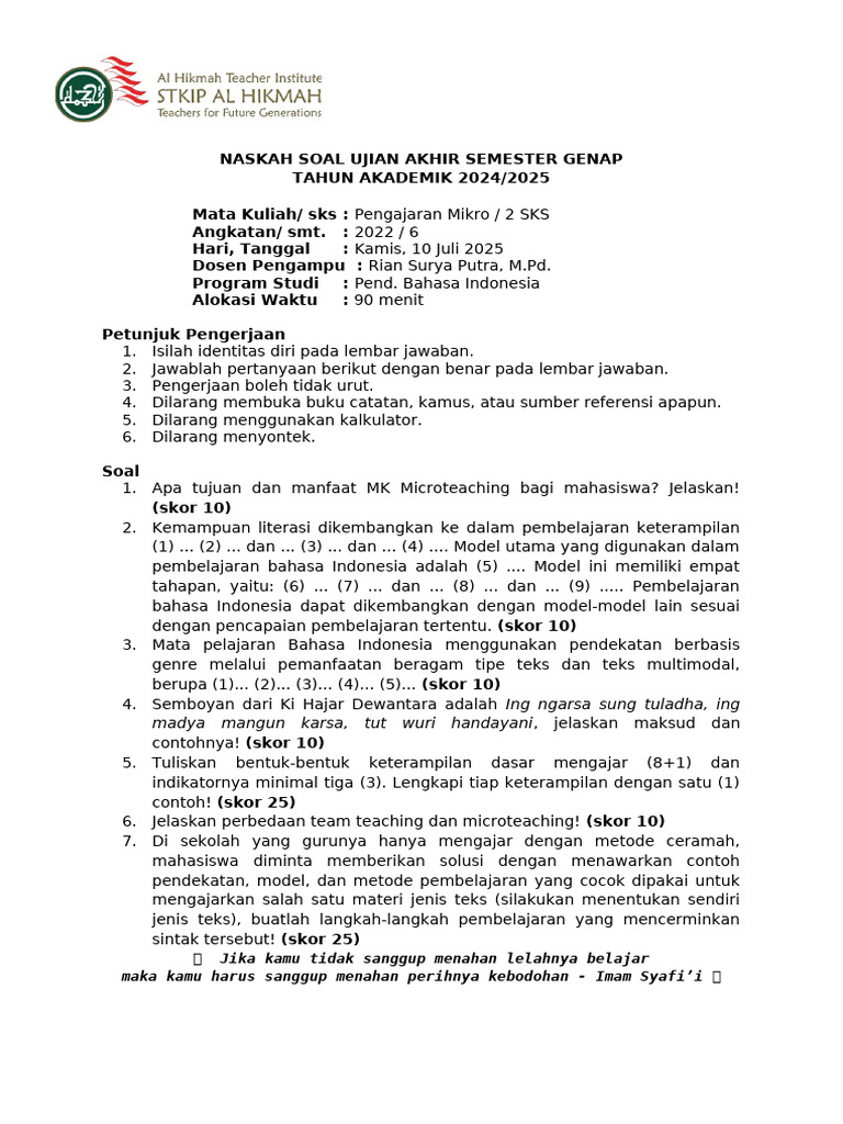 Rian - Microteaching | PDF