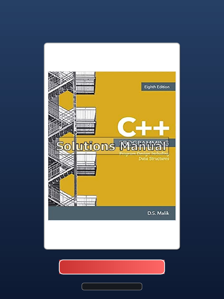 Get Test Bank For C Programming Program Design Including Data ...
