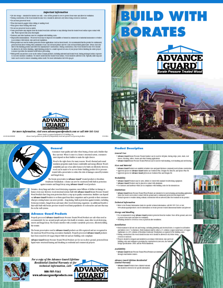 Advance Guard Wood Treatment Guidelines | PDF | Lumber | Framing ...