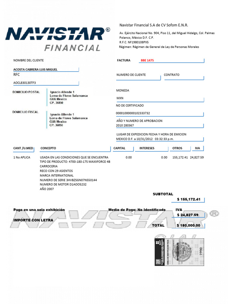 Navistar Financial S | PDF