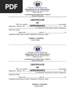 Certificate of Appearance-Template | PDF