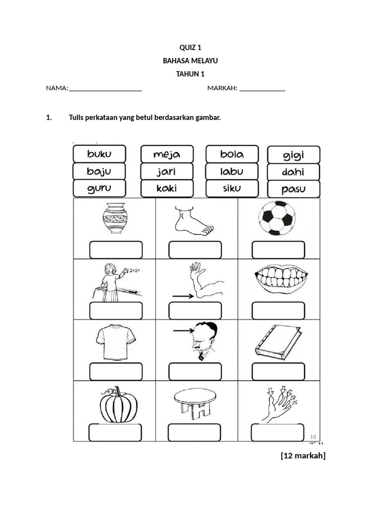 BM Y1 - Pemulihan | PDF