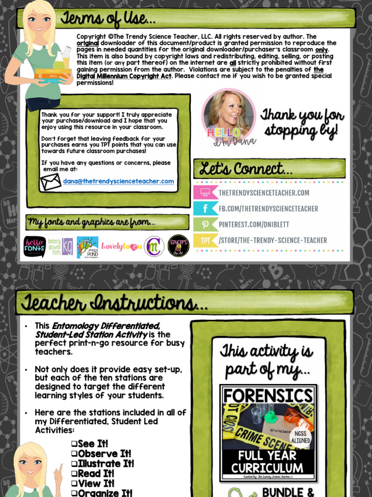 Forensic Entomology Student Stations | PDF | Insects