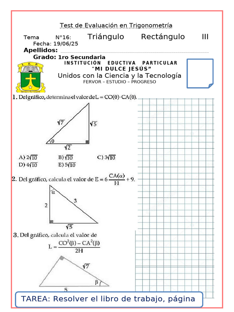 F16 1ro Sec Trigo | PDF