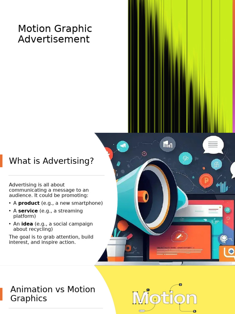 Motion Graphic Advertisement Practice Task | PDF