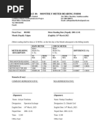 Electric Meter Reading Log Template | PDF