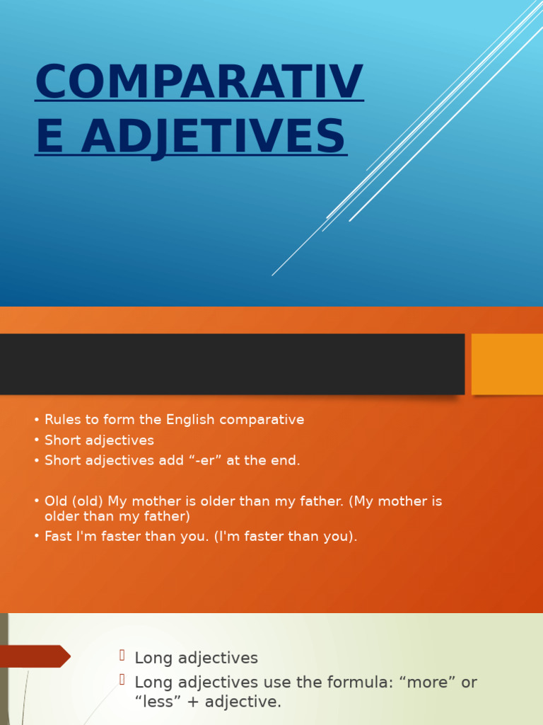 Comparative Adjetives | PDF