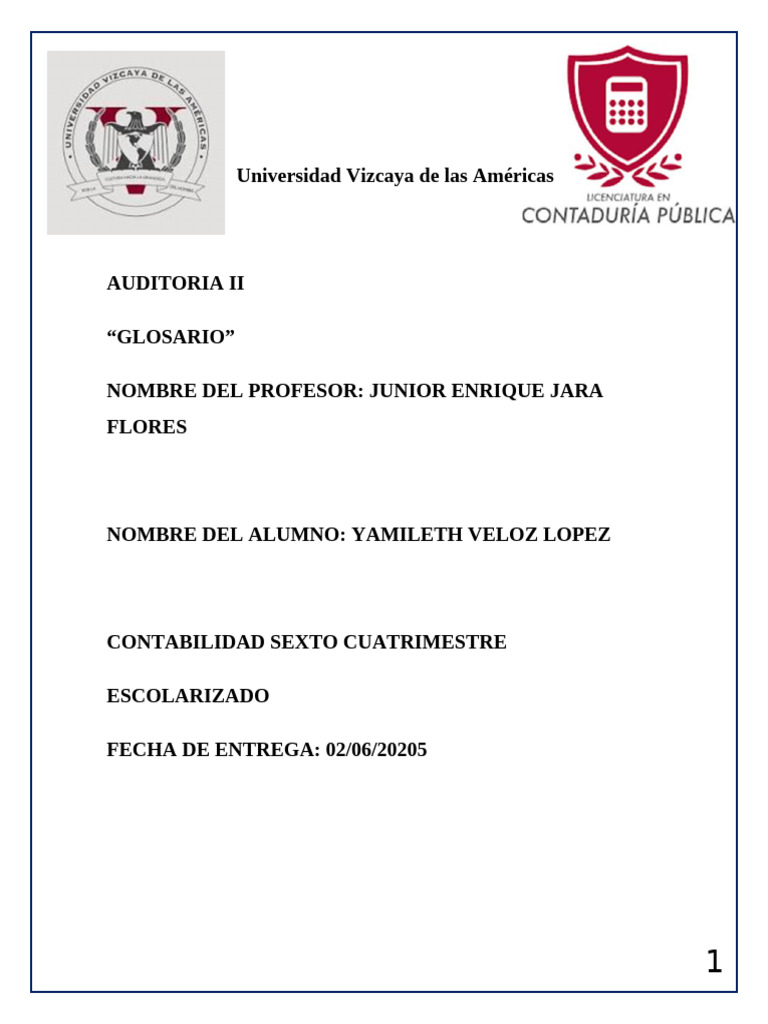Glosario de Términos de Auditoría II | PDF | Auditoría | Contralor