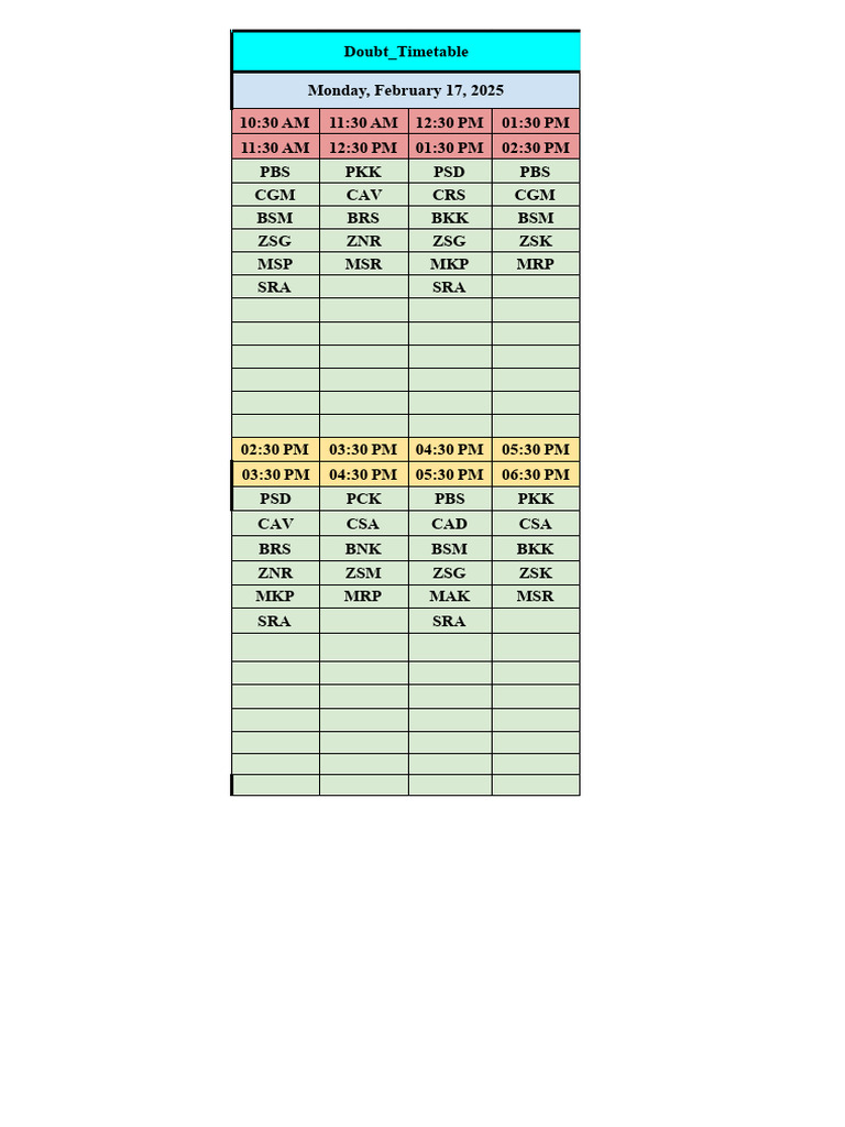 DGP VP 24-25 (Weekly Schedule) - Week-8 | PDF