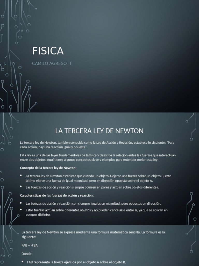 Fisica 10 | PDF | Fuerza | Las leyes del movimiento de Newton