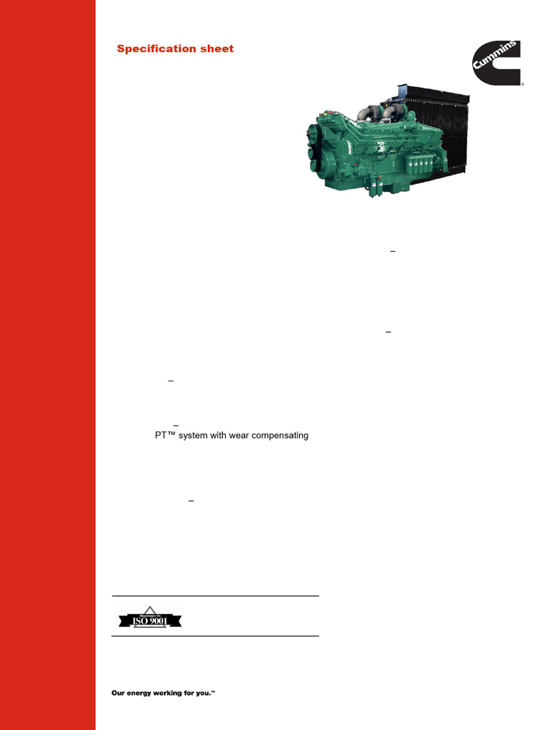 Cummins KTA38 G5 | PDF | Engines | Diesel Engine